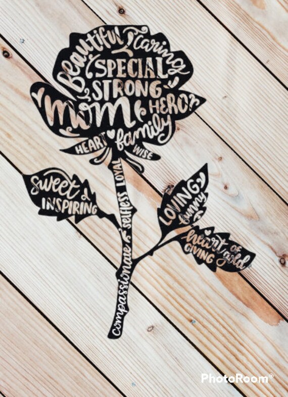 Mom Rose Svg - Etsy