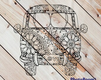 Vw Bus Free Svg | Etsy