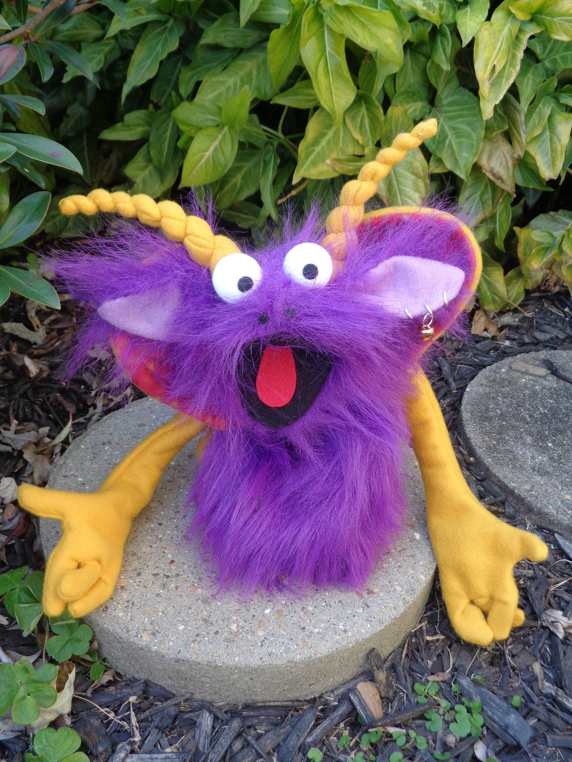 Monster hand puppet Monster Puppet | Etsy