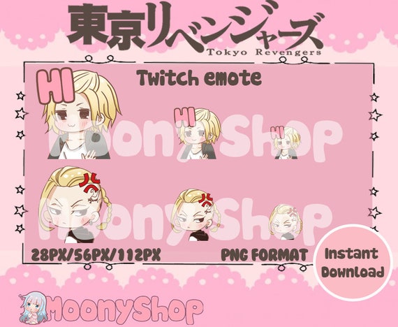 Tokyo Revengers / Draken / Mikey / Twitch Discord Emote / - Etsy