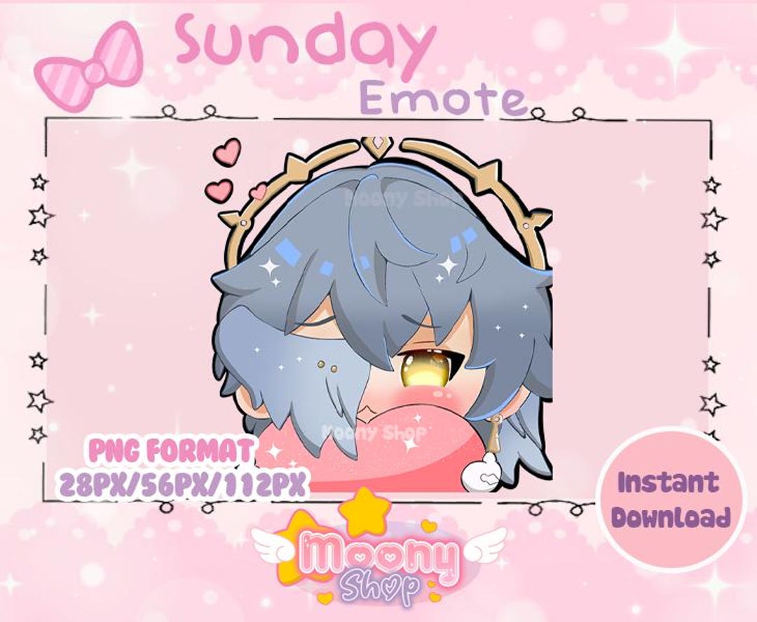 Sunday Honkai Star Rail Penacony Emote/ Twitch Discord Emote / Twitch ...