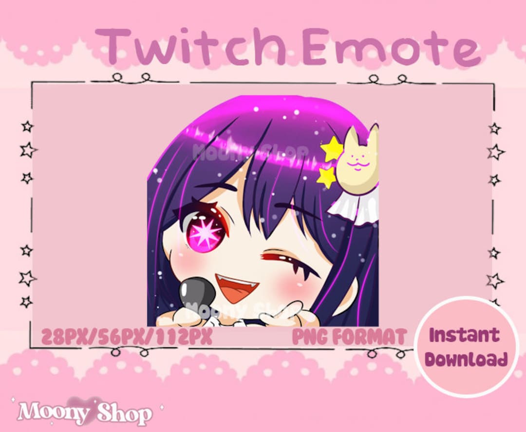 Oshi No Ko Hoshino Ai Sing Emote Para Twitch/Youtube/Discord - Etsy México