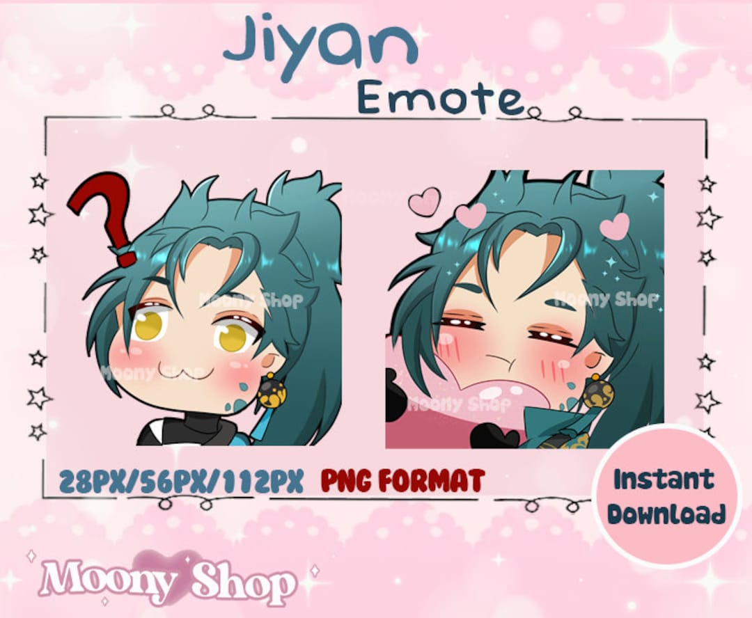 Jiyan Wuthering Waves Emote Pack / Twitch Emote Discord / Cute Emotw - Etsy