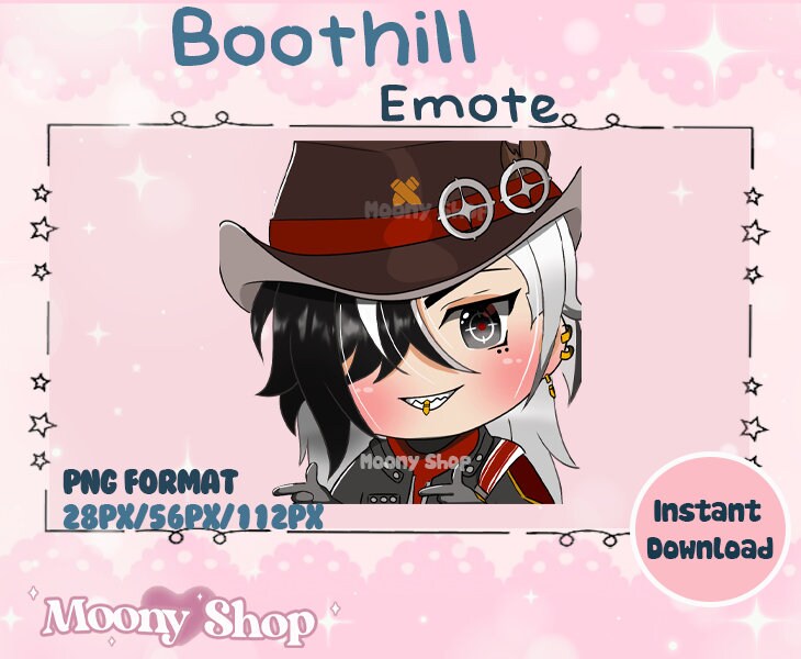 Boothill Honkai Star Rail Penacony Emote/ Twitch Discord Emote / Twitch ...