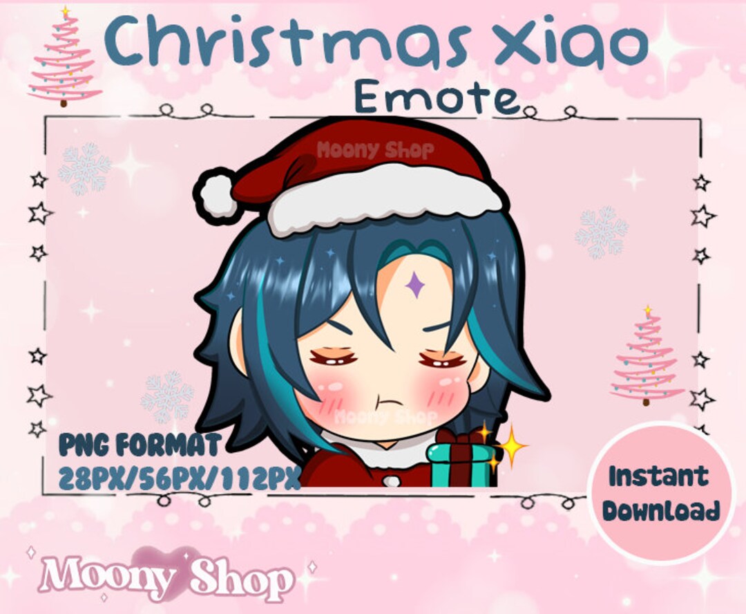 Xiao Christmas /genshin Impact / Twitch Emote Discord - Etsy
