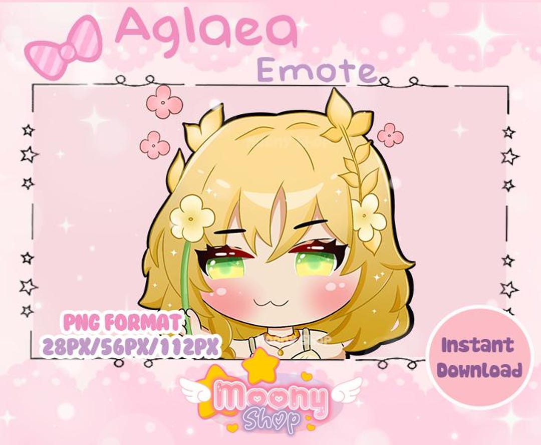 Aglaea Honkai Star Rail Emote/ Twitch Discord Emote / Twitch Graphics ...