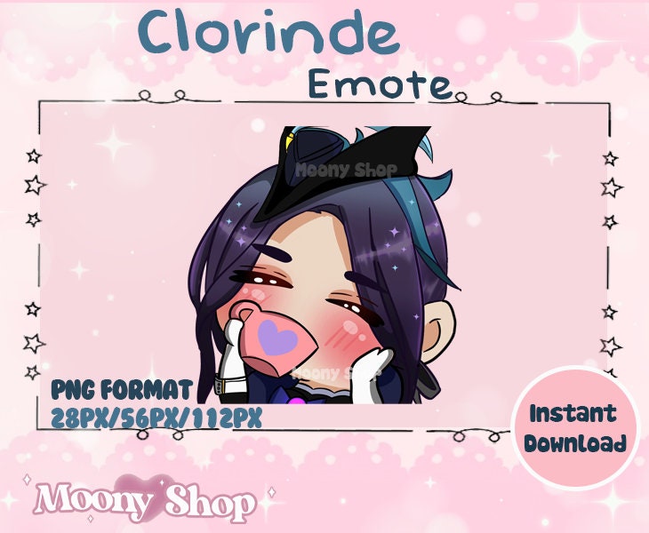 Clorinde Emote/ Genshin Impact Emote / Twitch Discord Youtube - Etsy
