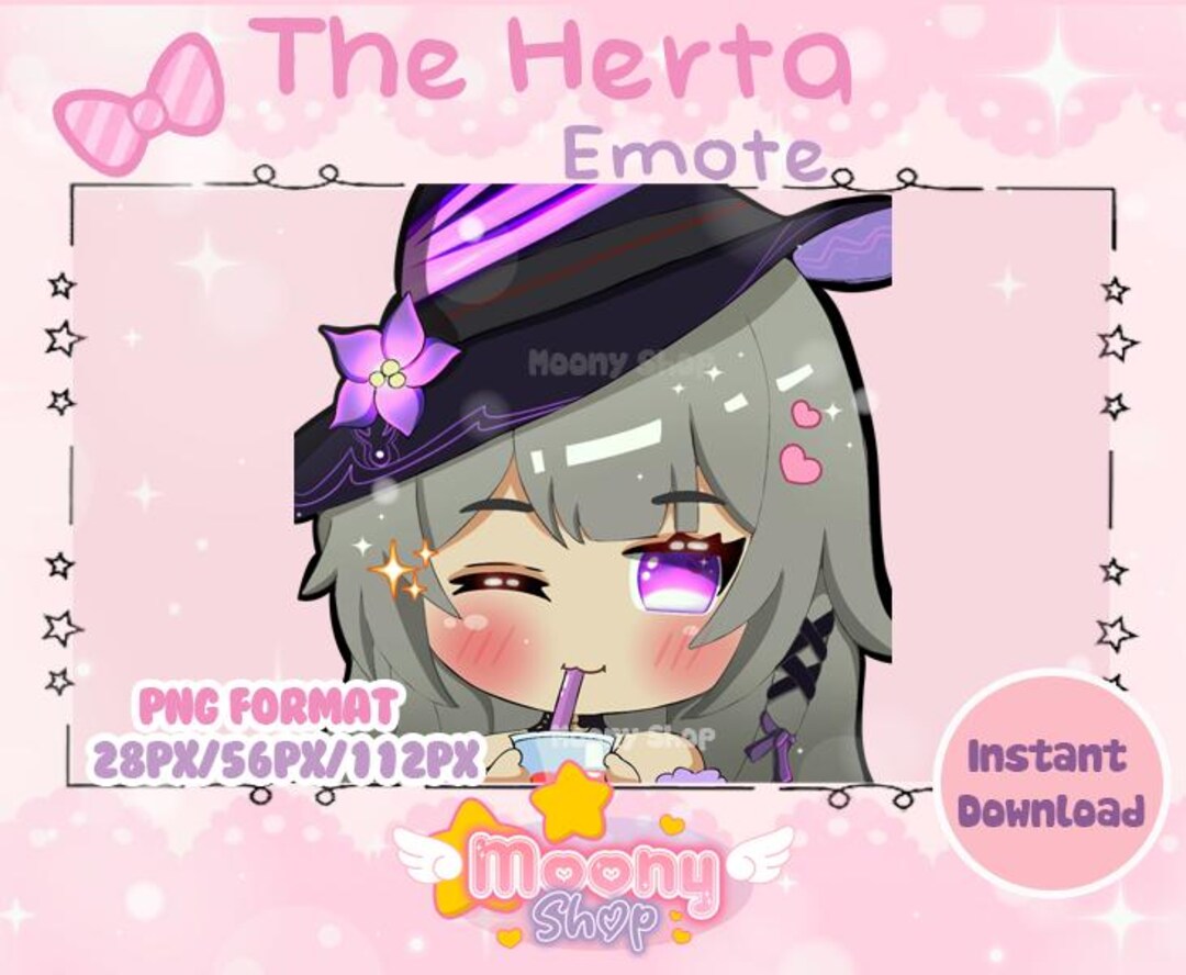 The Herta/honkai Star Rail / Emote Twitch - Discord - Youtube - Etsy
