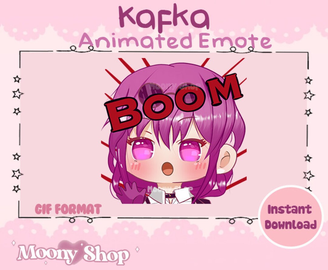 Honkai Star Rail Kafka Boom Animated Emote / Twitch Discord Gif ...