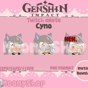Cyno Genshin Impact Sumeru / Twitch Emote Pack Sad Love Heh / Discord ...