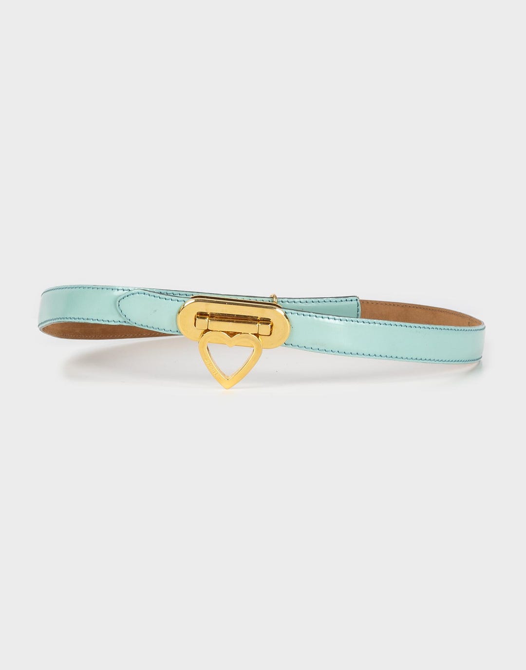 Moschino - Light Blue Leather Belt - Etsy