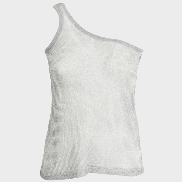 Grey Metallic Top - Etsy