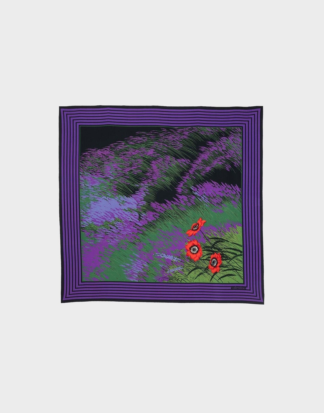 Valentino - Violet Silk Scarf - Etsy