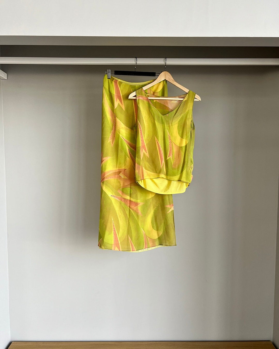 Iceberg 80s Silk Suit - Etsy