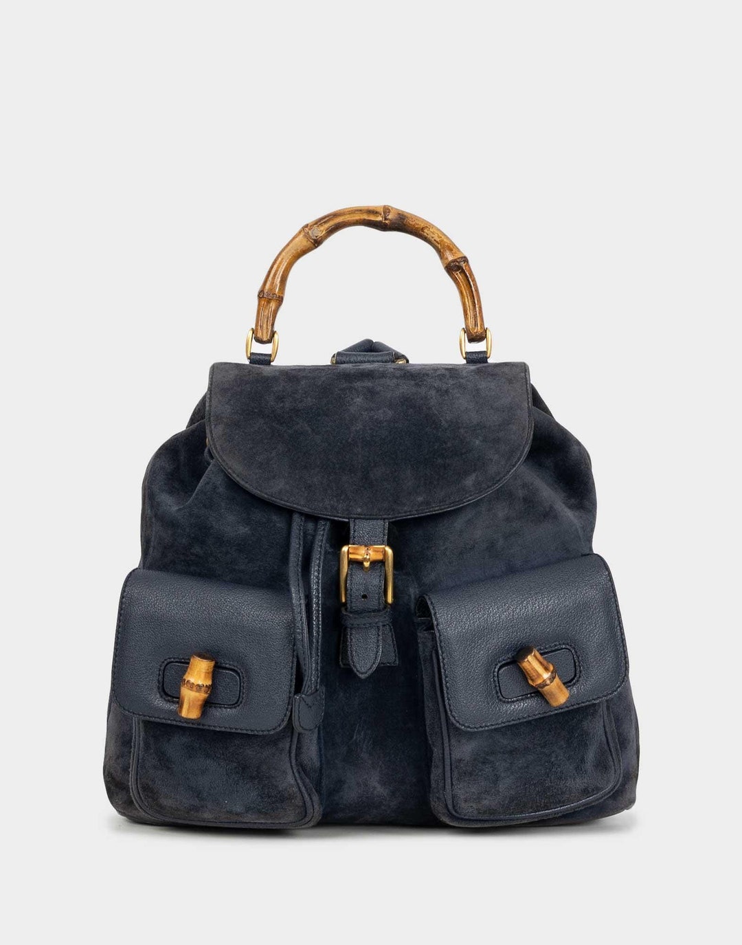 Gucci Blue Suede Backpack - Etsy