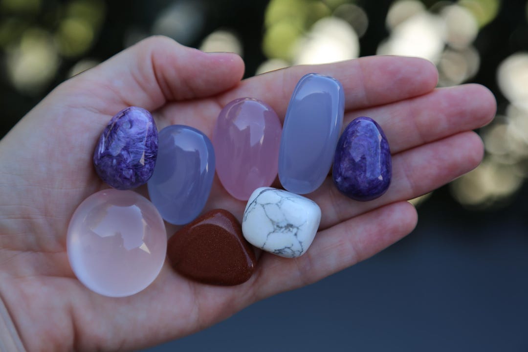 YOU CHOOSE, Tumbled Stones, Crystals, Rose Quartz, Howlite, Charoite ...