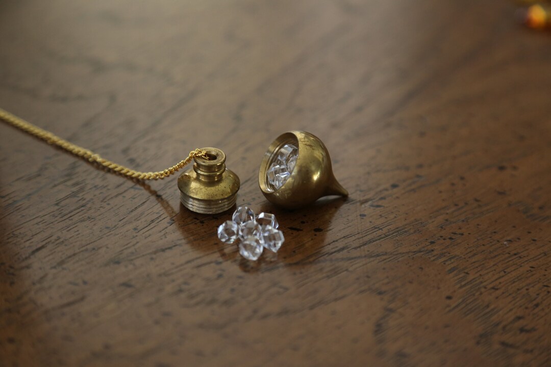 Brass Chambered Dowsing Pendulum: Divination & Storage, Ritual Tool - Etsy