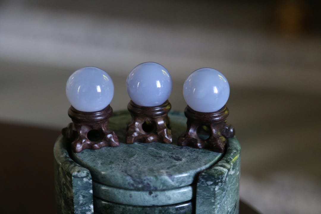Blue Chalcedony Sphere: Crystal Ball (1), Polished Stone - Etsy