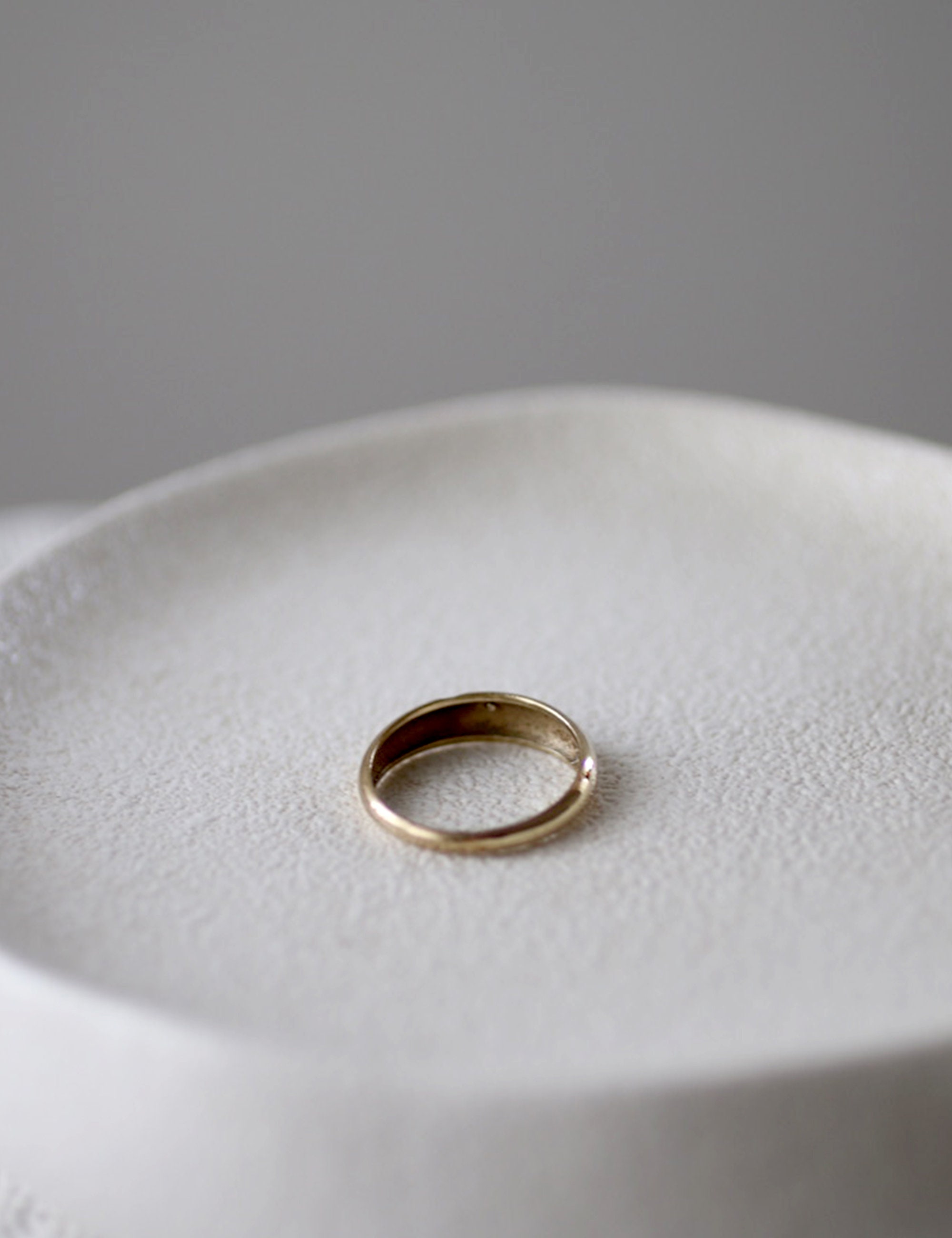 14k Solid Gold Orchid Engraved Ring, Floral Gold Wedding Band for Her ...