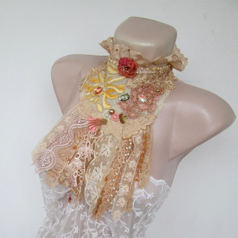 Lace Jabot - Etsy