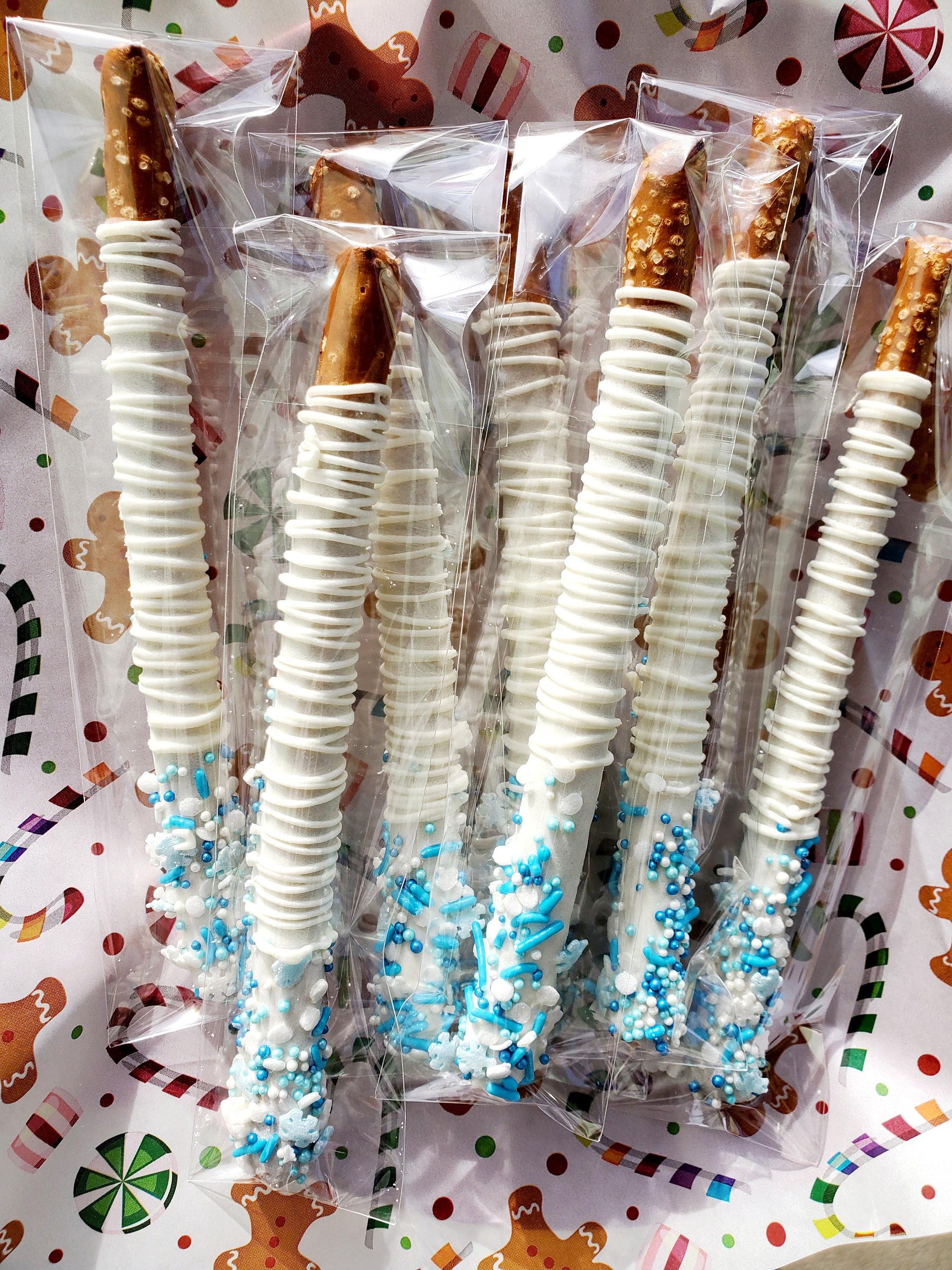 Winter Wonderland Pretzel Rods - Etsy