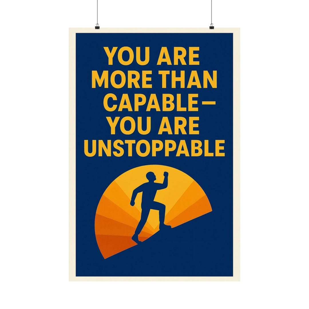Motivational Growth Mindset Poster: You Are Unstoppable - Etsy