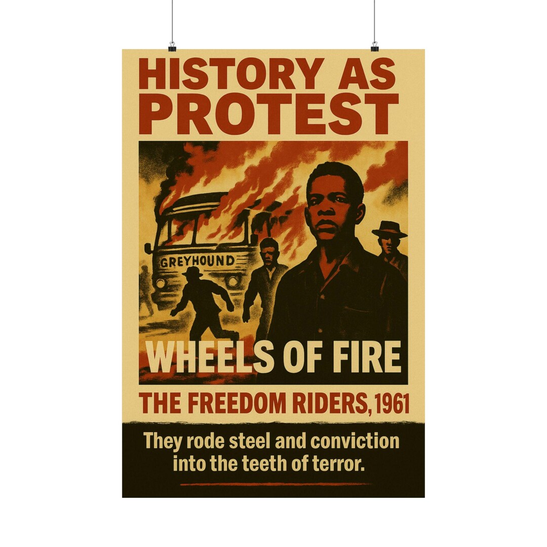 Freedom Riders Poster Vintage History Wall Art - Etsy