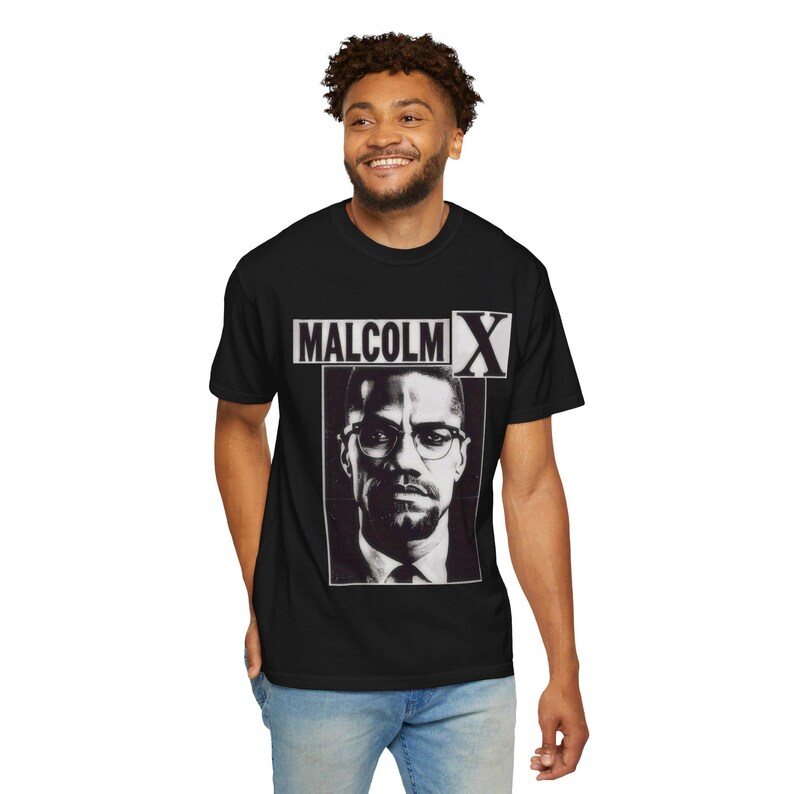 Malcolm X T-shirt: Unisex Graphic Tee, Inspirational Apparel - Etsy