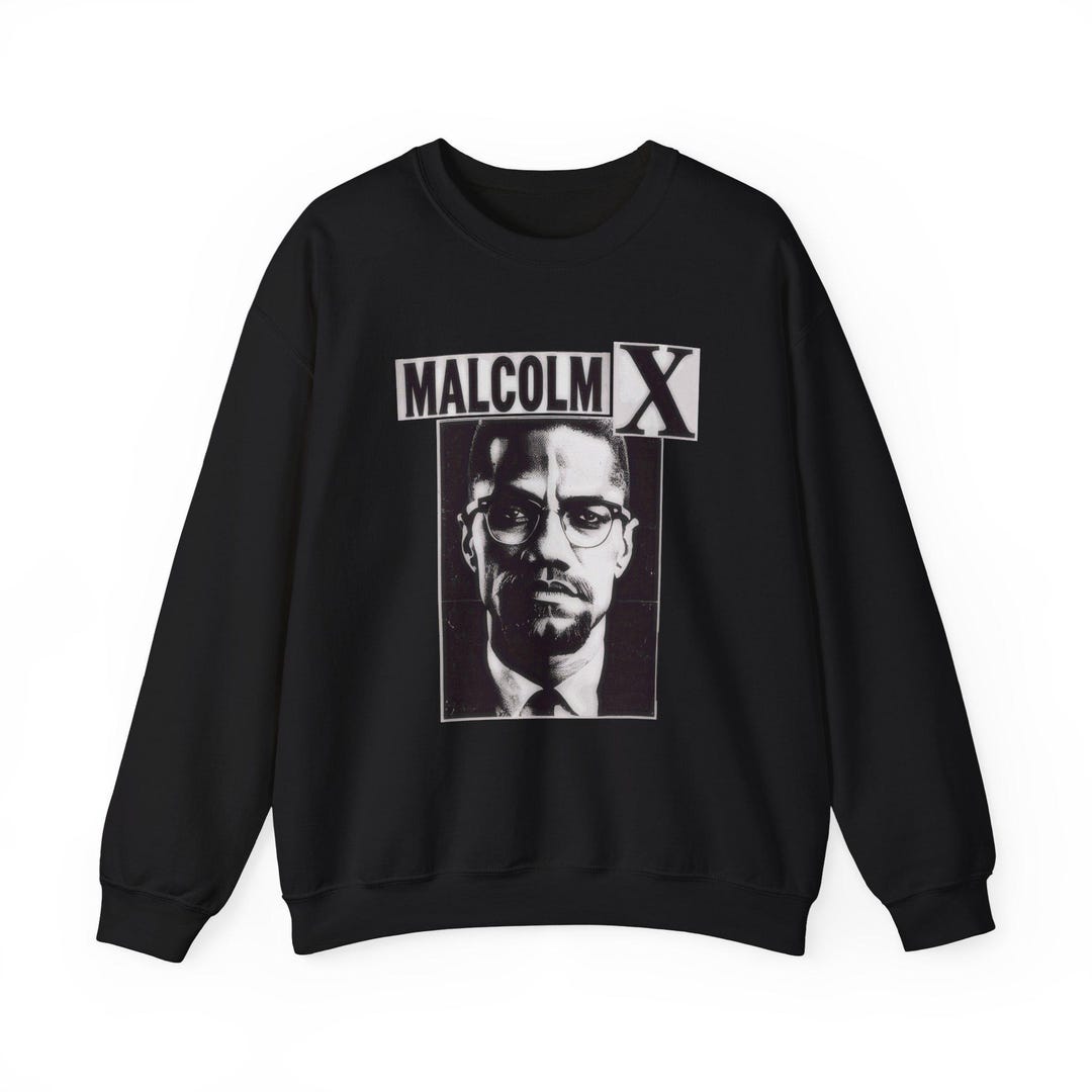 Malcolm X - Graphic Print Unisex Heavy Blend™ Crewneck Sweatshirt - Etsy