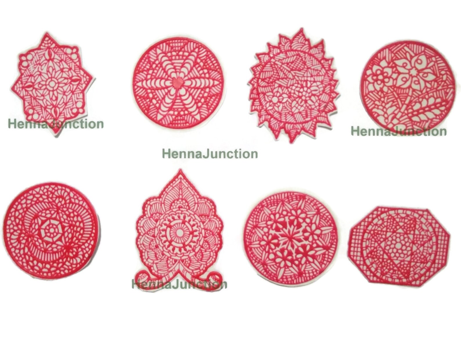 12 Henna Reusable Stencils for Application of Henna Designs - Etsy
