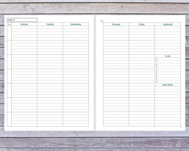 Homeschool Planning Bundle Teacher Planner School Agenda - Etsy