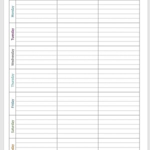 7 Day Weekly Lesson Planner | Homeschool Lesson Planner | Homeschool ...
