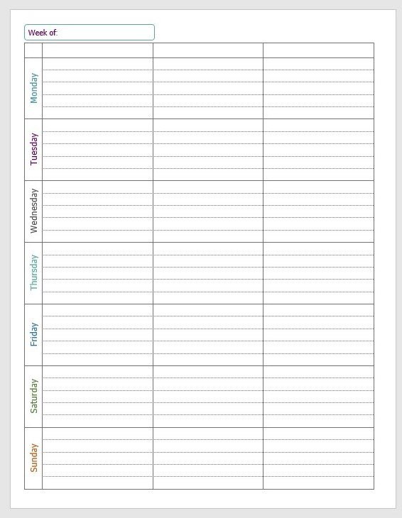 7 Day Weekly Lesson Planner Homeschool Lesson Planner - Etsy