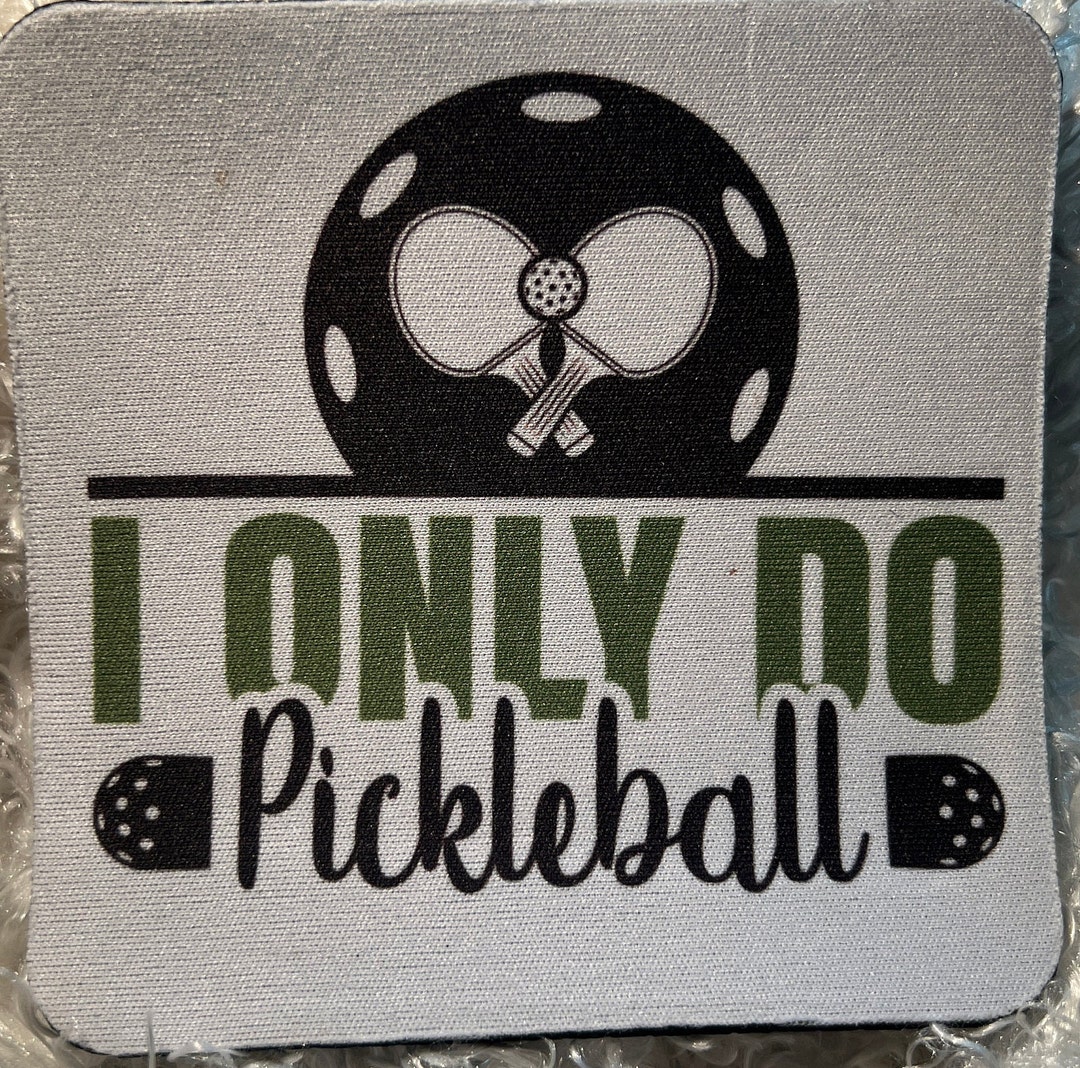 PICKLEBALL SQUARE COASTER I Only Do Pickleball - Etsy