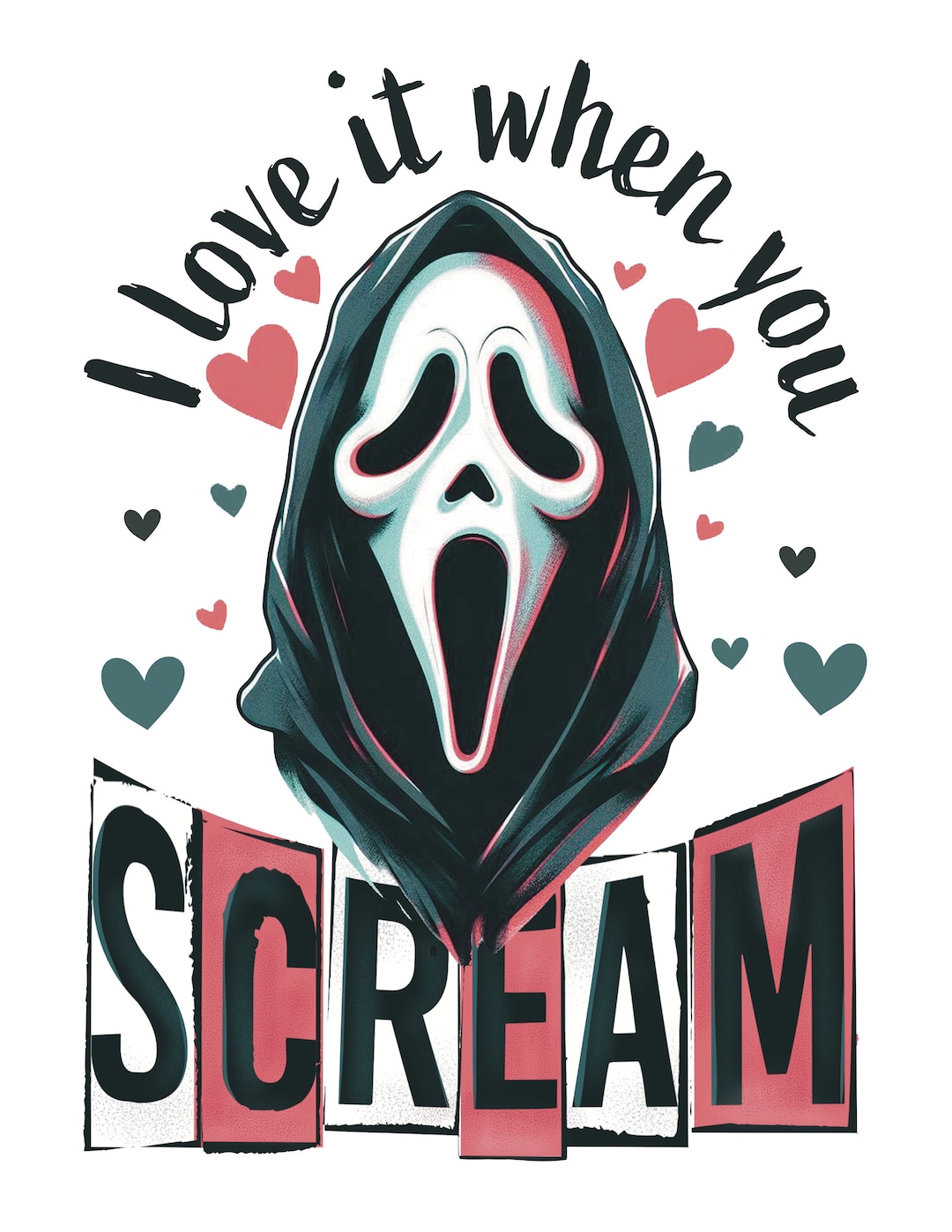 I LOVE IT WHEN You Scream Sublimated Transfer - Etsy
