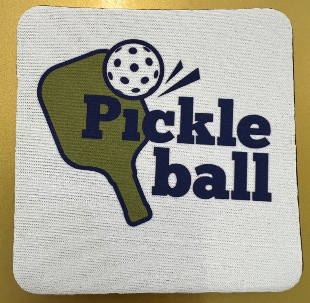 PICKLEBALL SQUARE COASTER Pickleball - Etsy