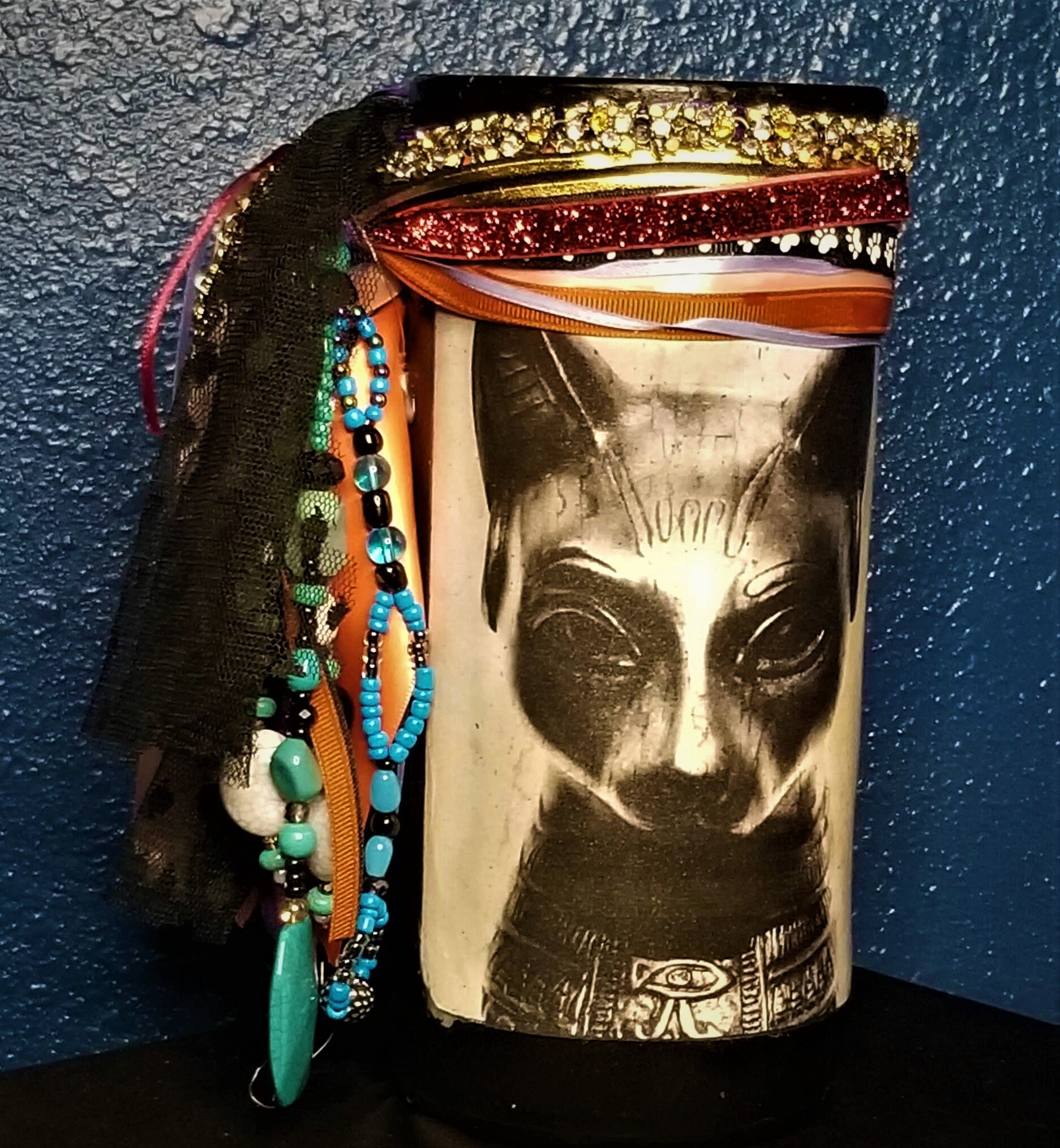 Egyptian Goddess Bastet Candle - Etsy