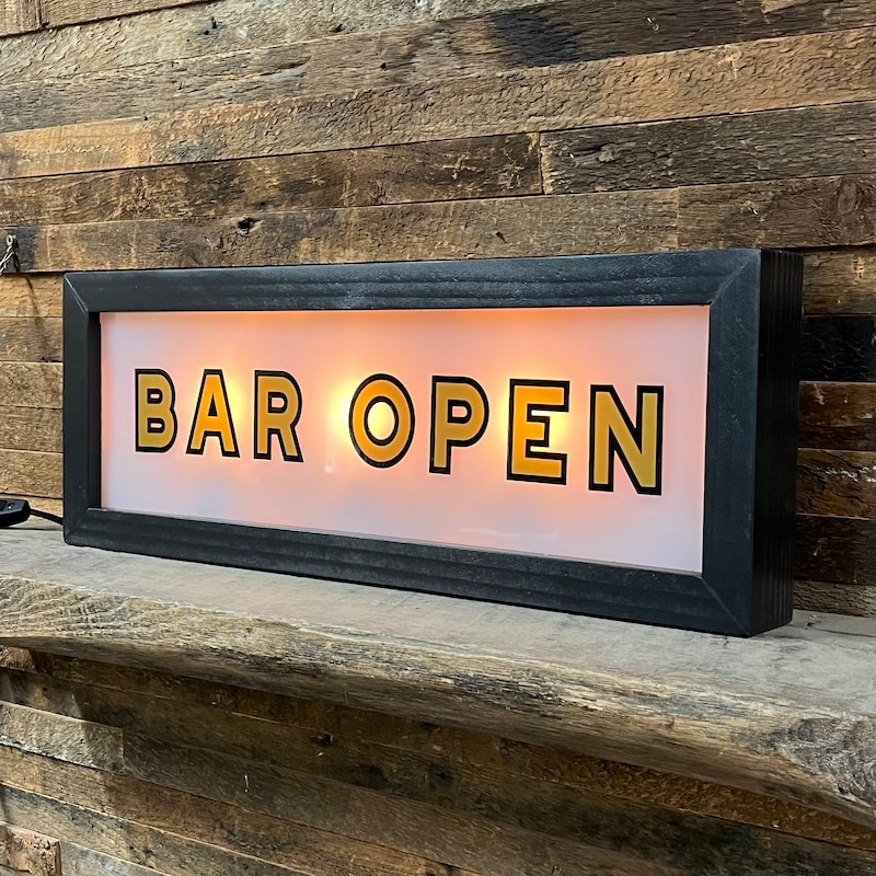 Lighted Open Sign - Etsy