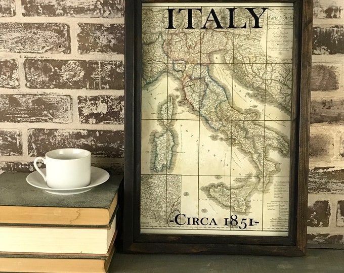 Old Modica Italy Map 1945 Vintage Sicilian City Atlas Poster - Etsy