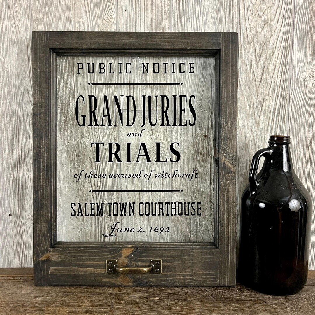 Salem Witch Trials Themed Art - Halloween Decor - Etsy
