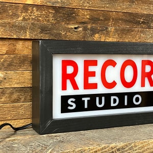 Recording Studio in Use Vintage Lighted Sign - Custom Lettering ...