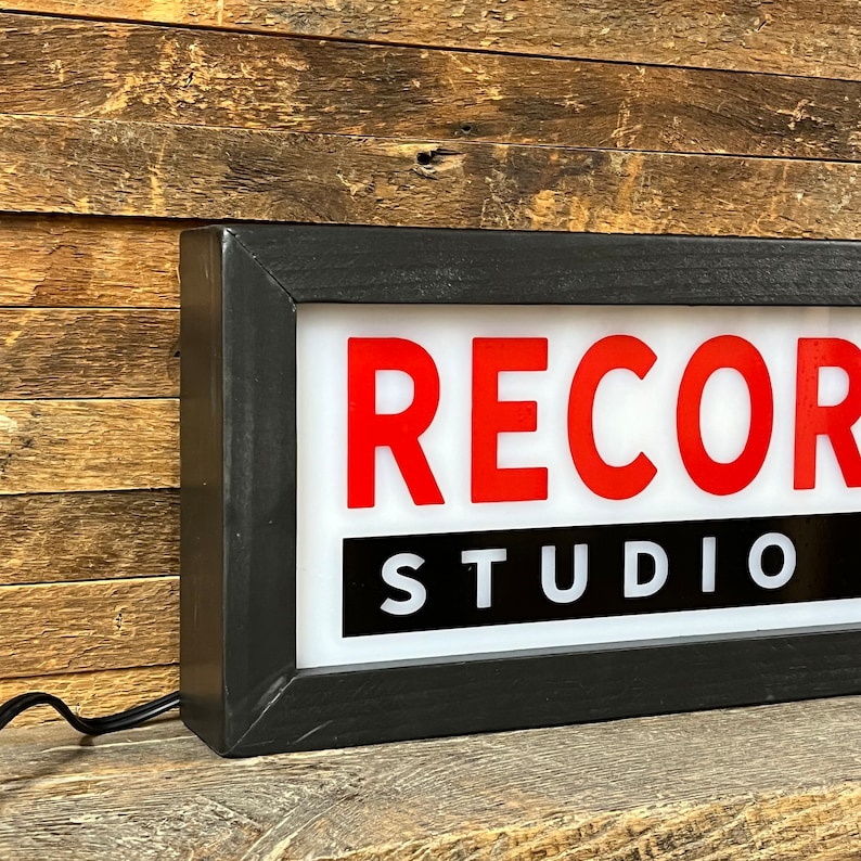 Recording Studio in Use Vintage Lighted Sign - Etsy