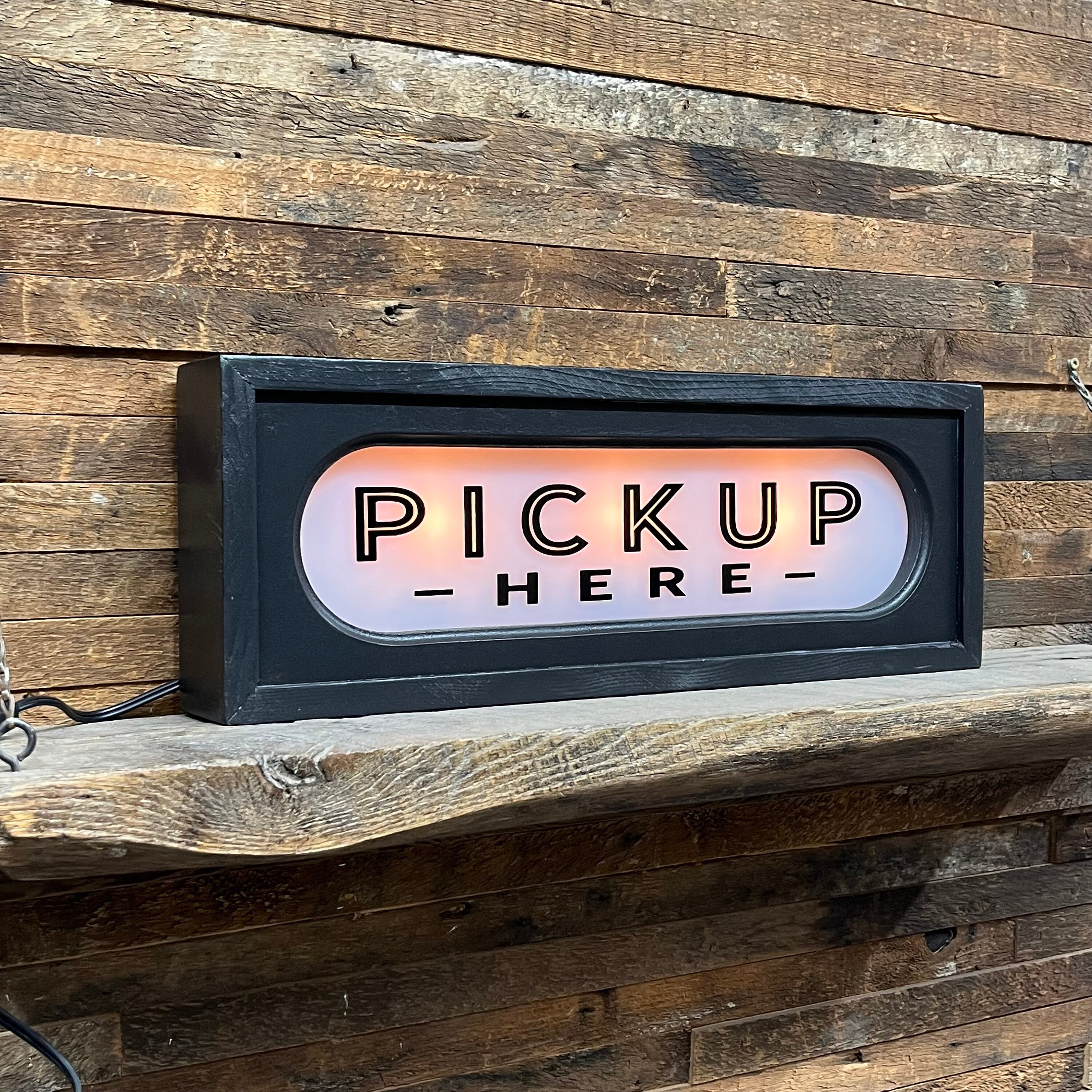 Pickup Here Retro Lighted Sign - Etsy