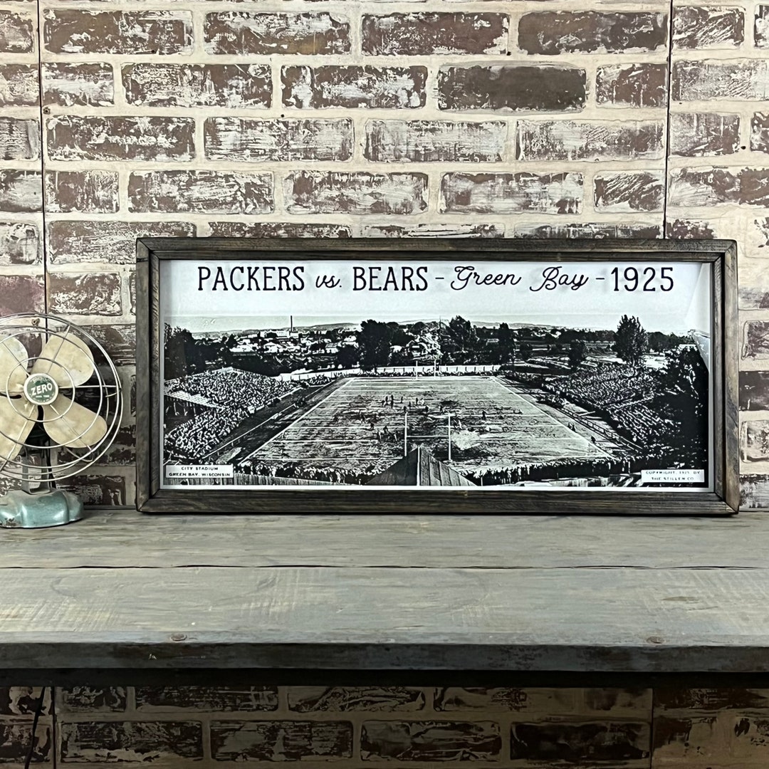 Packers Vs. Bears - 1925 City Stadium, Green Bay, WI - Etsy