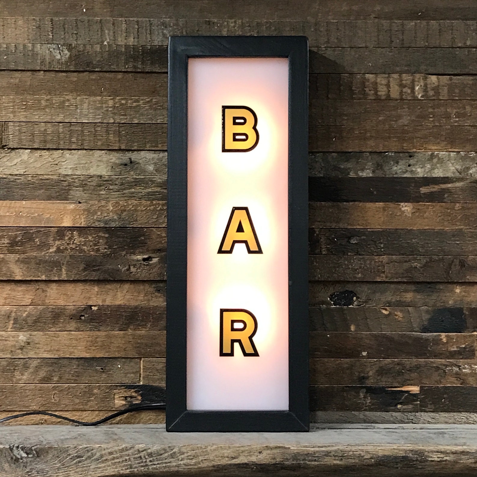 Bar Vintage Lighted Sign - Etsy