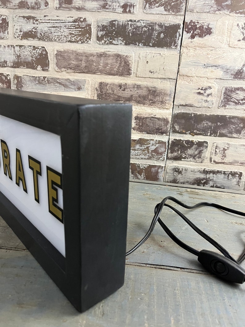 Applause Vintage Lighted Sign - Custom Lettering Available - Etsy