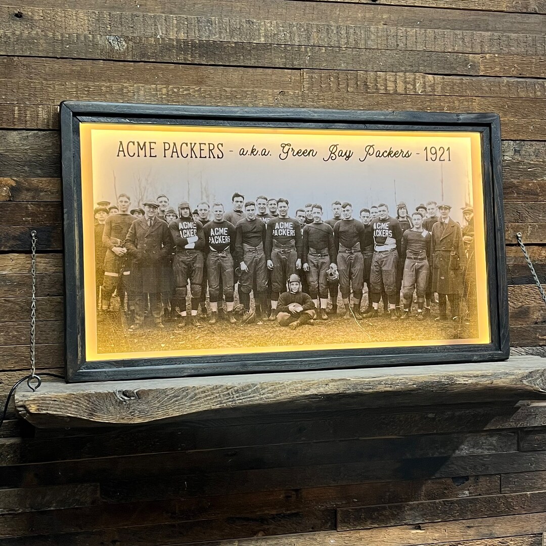 Green Bay Packers Lighted Team Photo – Framed Print -1921 - Etsy