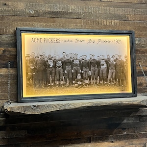 Green Bay Packers Lighted Team Photo – Framed Print -1921 - Etsy
