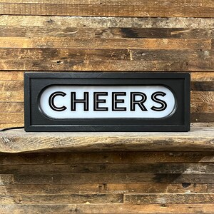 Cheers Vintage Lighted Sign - Etsy