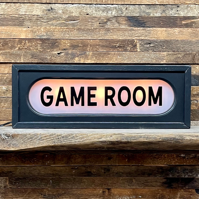 Light up Game Room Decor - Etsy